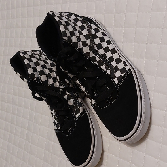 Vans | Shoes | Vans Checkered High Top Sneakers | Poshmark